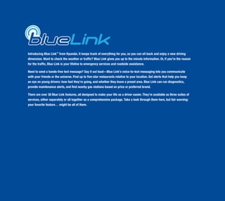 Hyundai BlueLink Brochure Glenbrook Hyundai Happy Car Store Fort Wayne ...