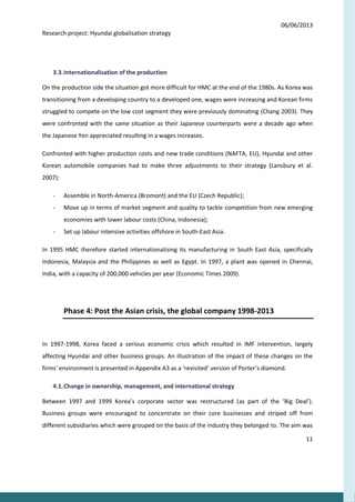Hyundai Motors Corp. globalisation strategy (Noémie Frontère) | PDF