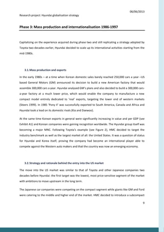 Hyundai Motors Corp. globalisation strategy (Noémie Frontère) | PDF