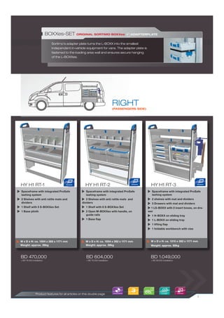 Hyundai h1 Sortimo Catalogue | PDF