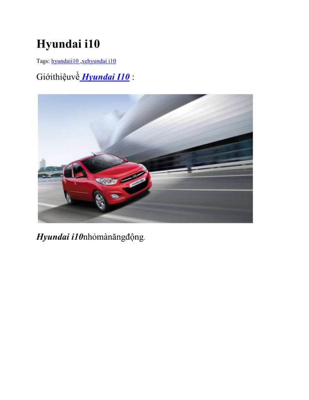 Hyundai i10 | PDF