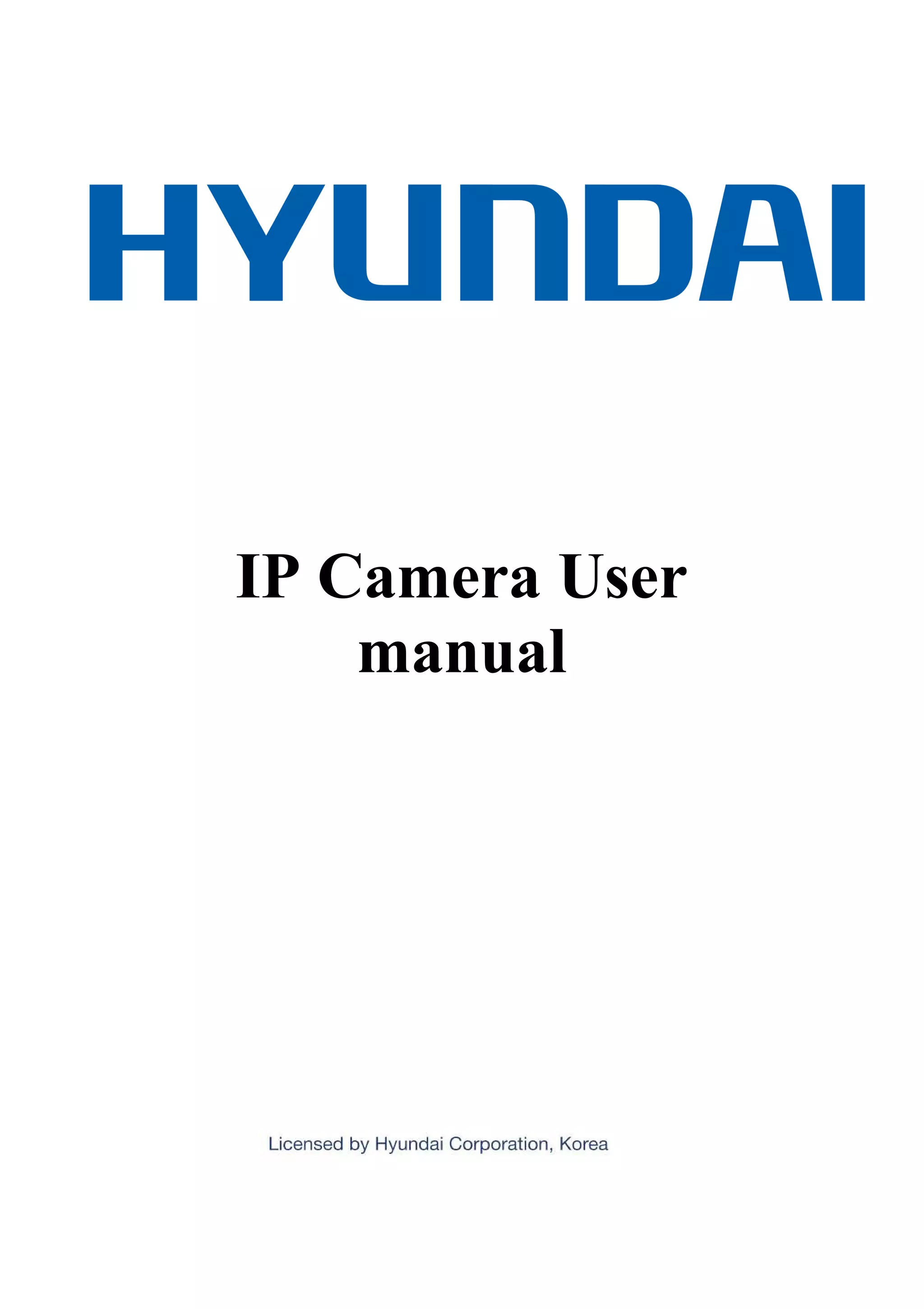 Hyundai ip camera_user_guide_zn | PDF