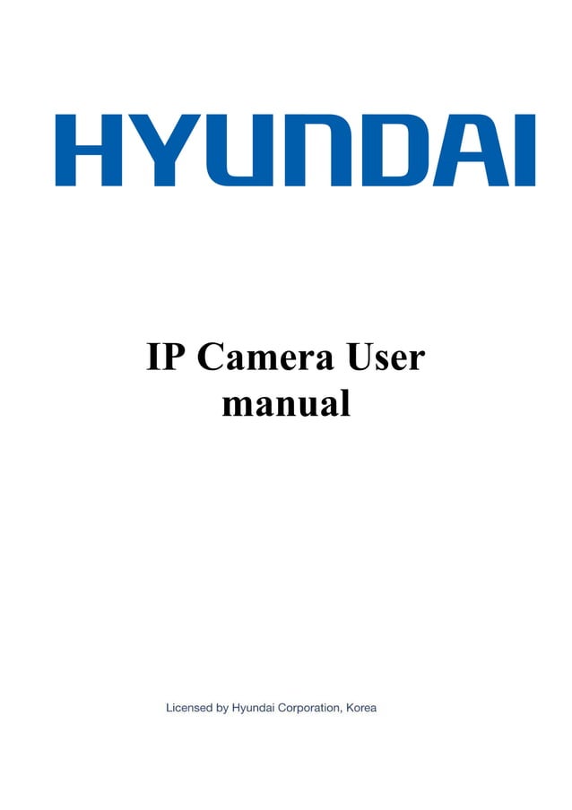 Hyundai ip camera_user_guide_zn | PDF | Computer Networking | Computing