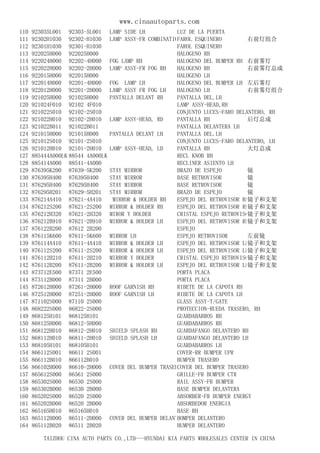 Hyundai kia parts catalogue kia pride hyundai auto parts | PDF