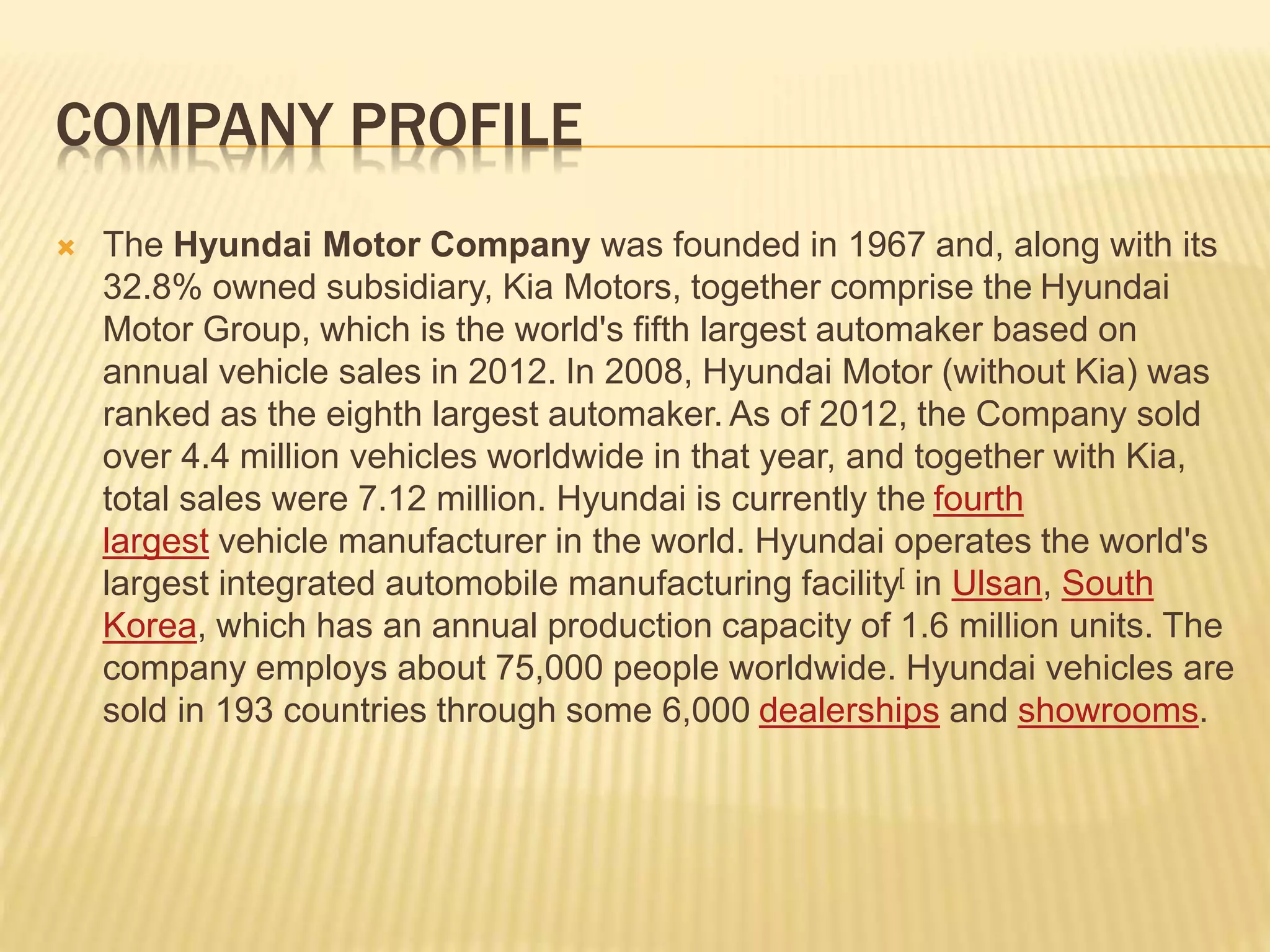 Hyundai Motor Company/india | PPTX