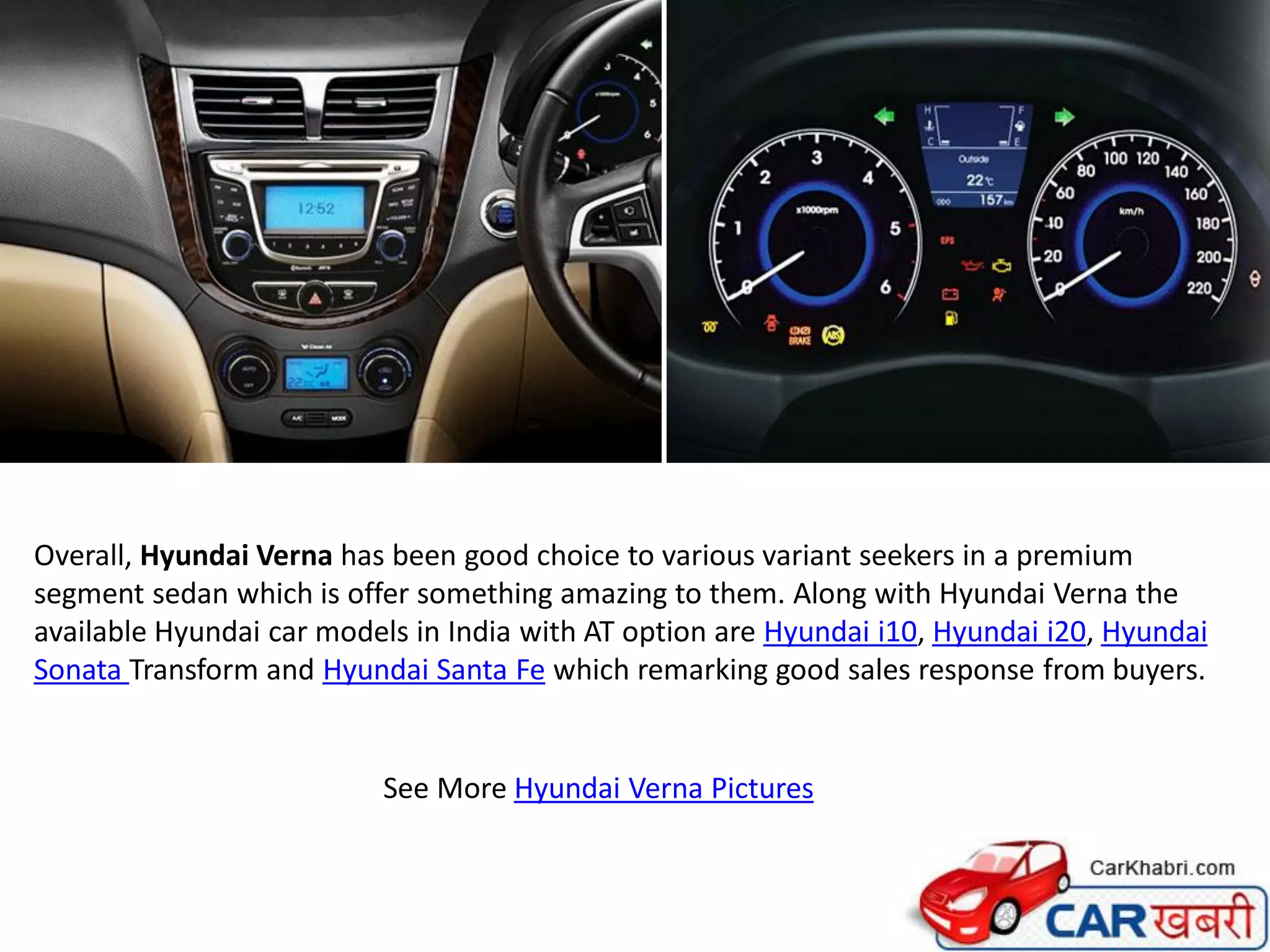 Hyundai Verna Automatic | PDF