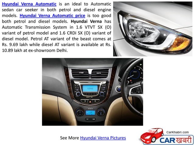 Hyundai Verna Automatic | PDF