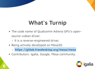 Feb '22: The Status of Turnip Driver Development | PPT