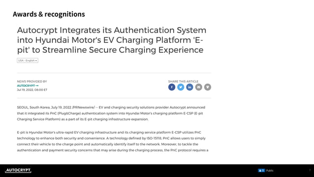 SECURED NEW E-MOBILITY PLATFORM | PPT