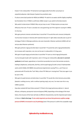 USMLE High Yield Cardiology Notes 2020 | PDF