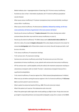 USMLE High Yield Cardiology Notes 2020 | PDF