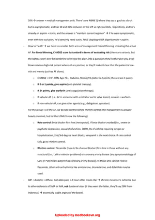 USMLE High Yield Cardiology Notes 2020 | PDF