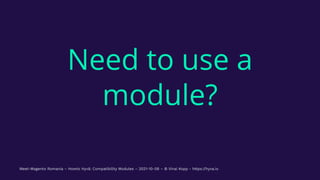 Hyvä: Compatibility Modules | PDF
