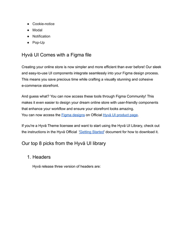 Hyvä UI Version 2.1.0 Is Out With New Features And UI Layout | PDF