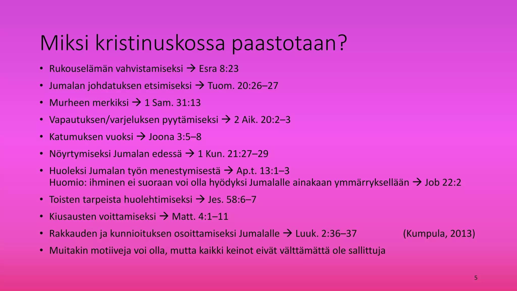 Hyvönen (2019) Paasto ja liturginen elämä | PPTX
