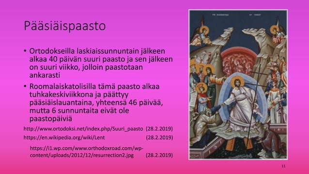 Hyvönen (2019) Paasto ja liturginen elämä | PPTX