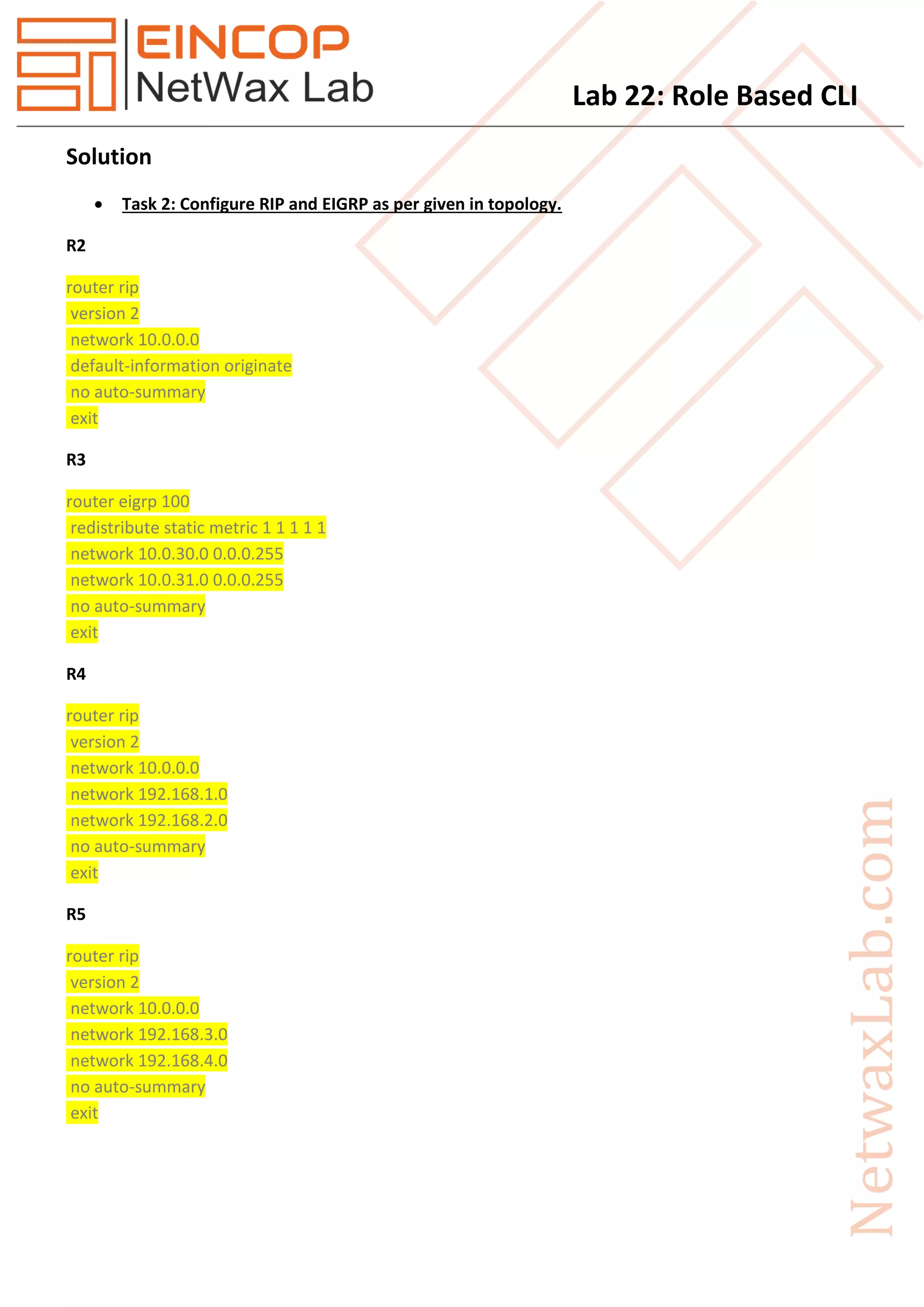 Nxll22 role based cli | PDF