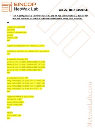 Nxll22 role based cli | PDF