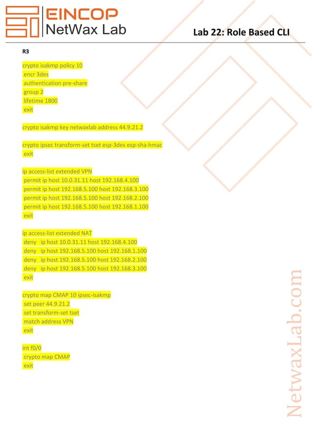 Nxll22 role based cli | PDF