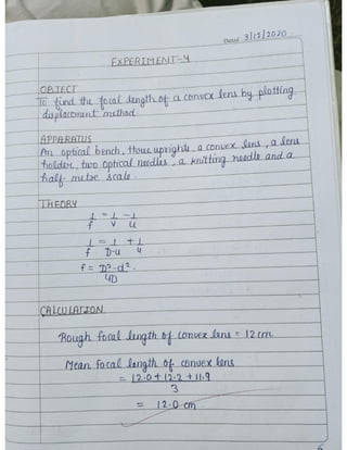 Cbse Class 12 Physics practical file/record 2021-22 | PDF