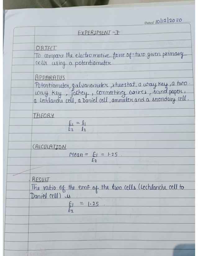 Cbse Class 12 Physics practical file/record 2021-22 | PDF