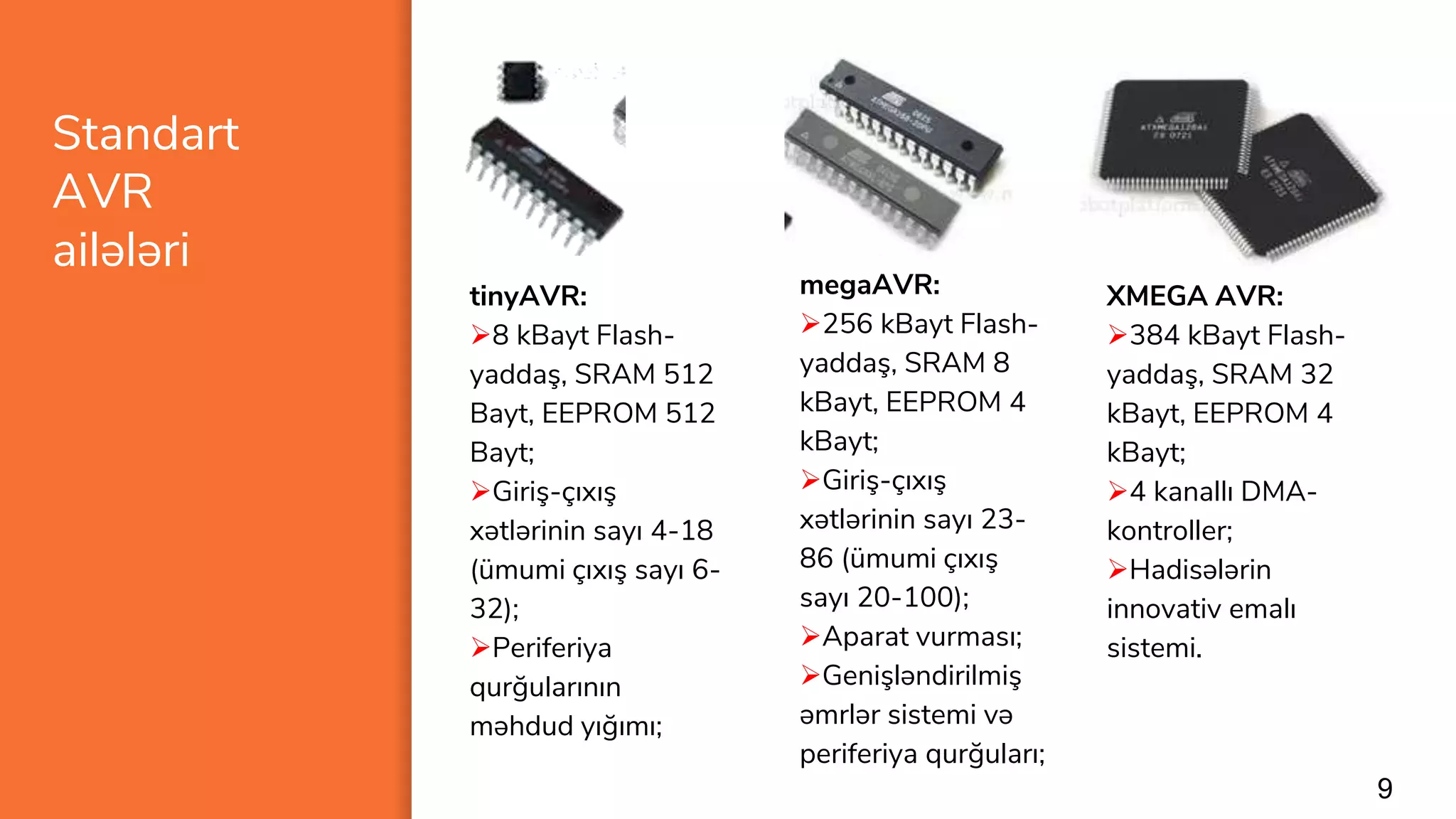 AVR mikrokontrollerləri haqqında | PPTX