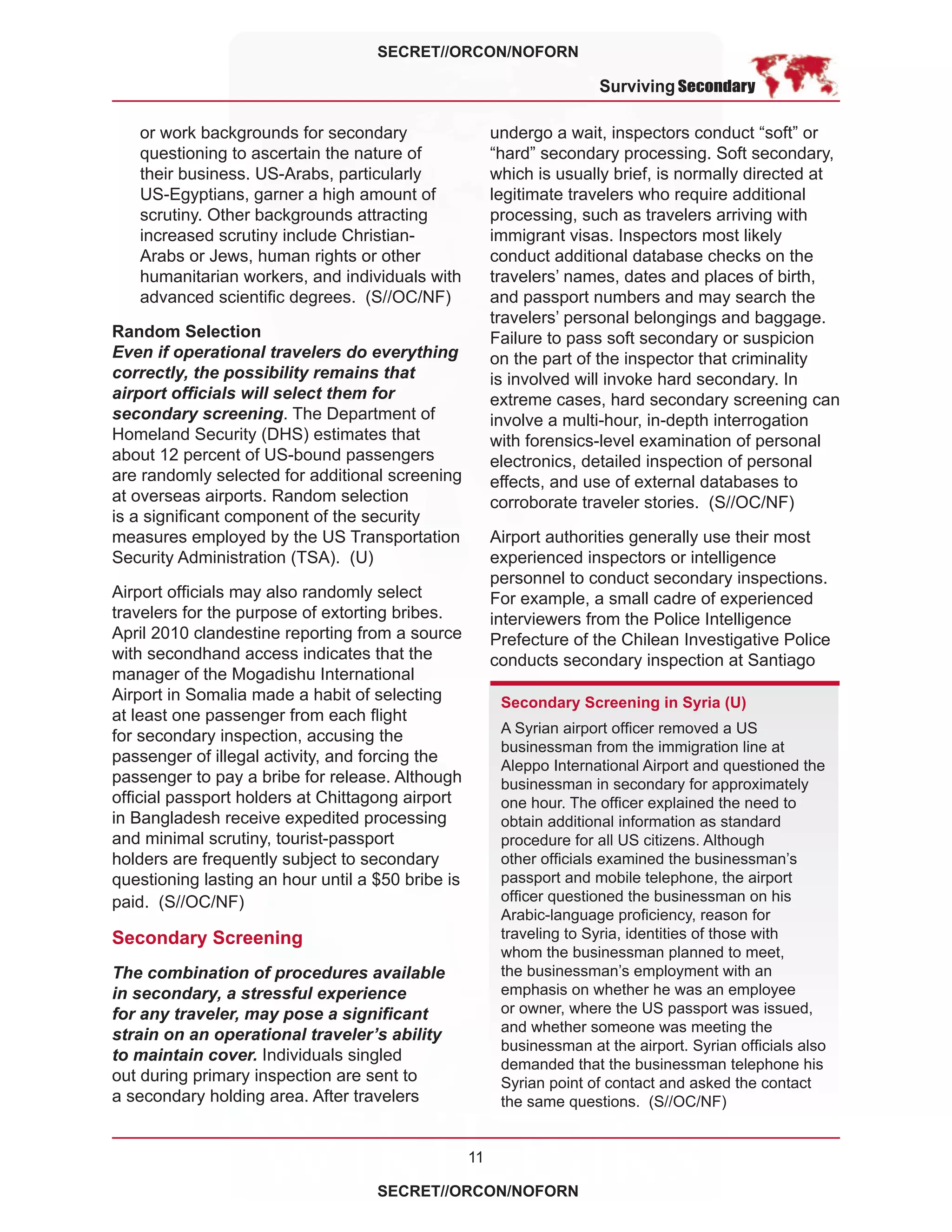 Cia assessment on_surviving_secondary_screening | PDF