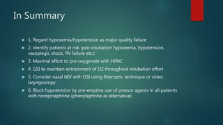 Defence of physiological function during high risk airway management ...