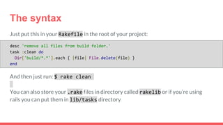 Explore the Rake Gem | PPT