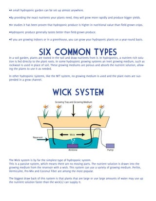 Hydroponics School Lesson Plan 1 - Introduction to Hydroponics | PDF