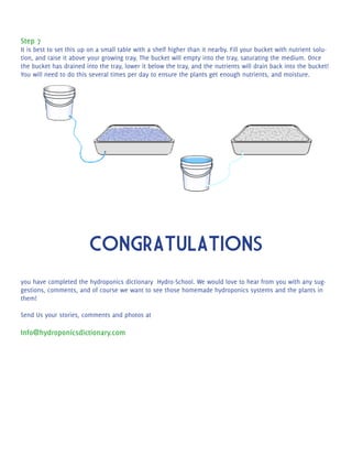 Hydroponics School Lesson Plan 6 - Build It | PDF