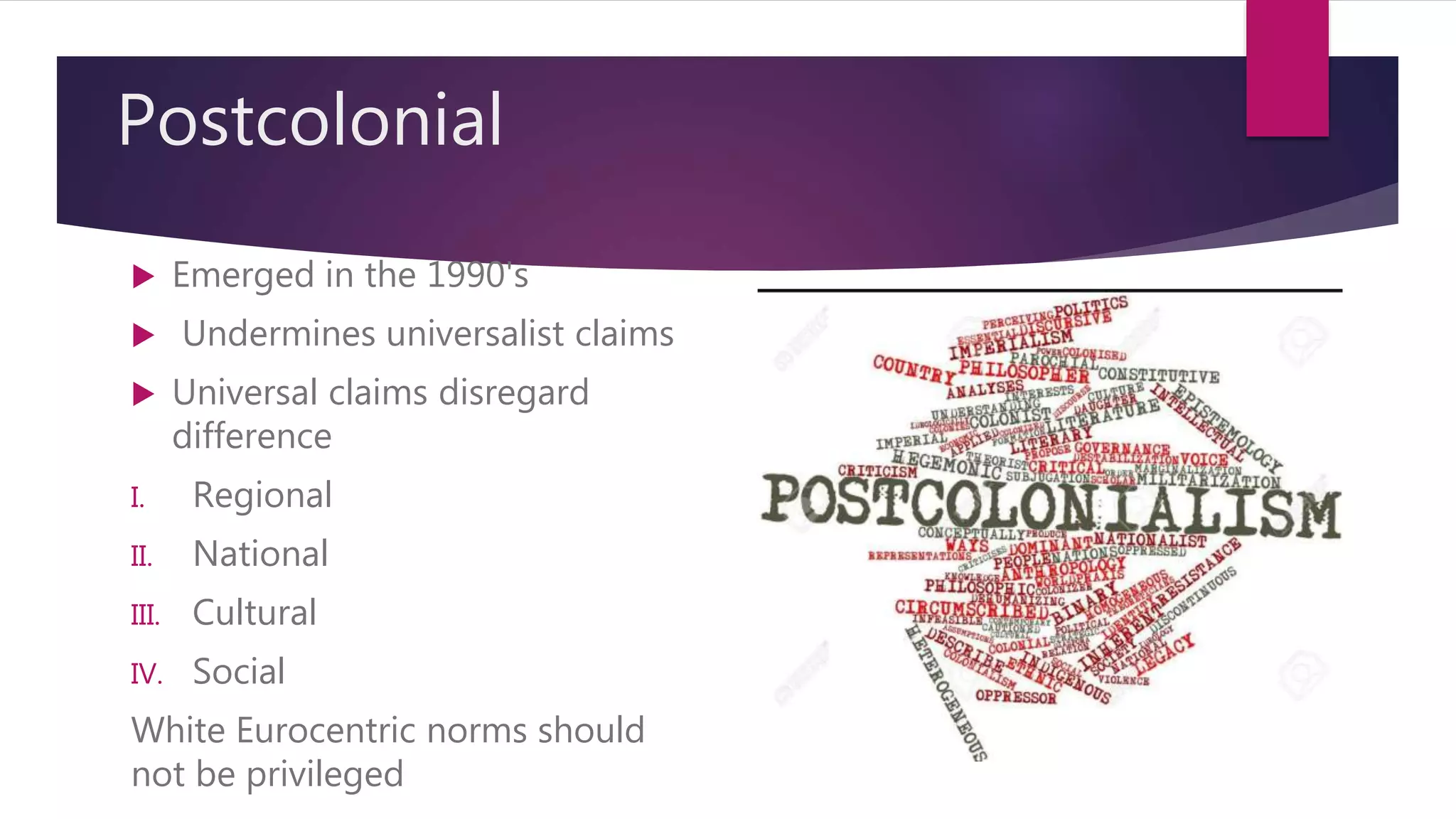 Post Colonial criticism | PPTX