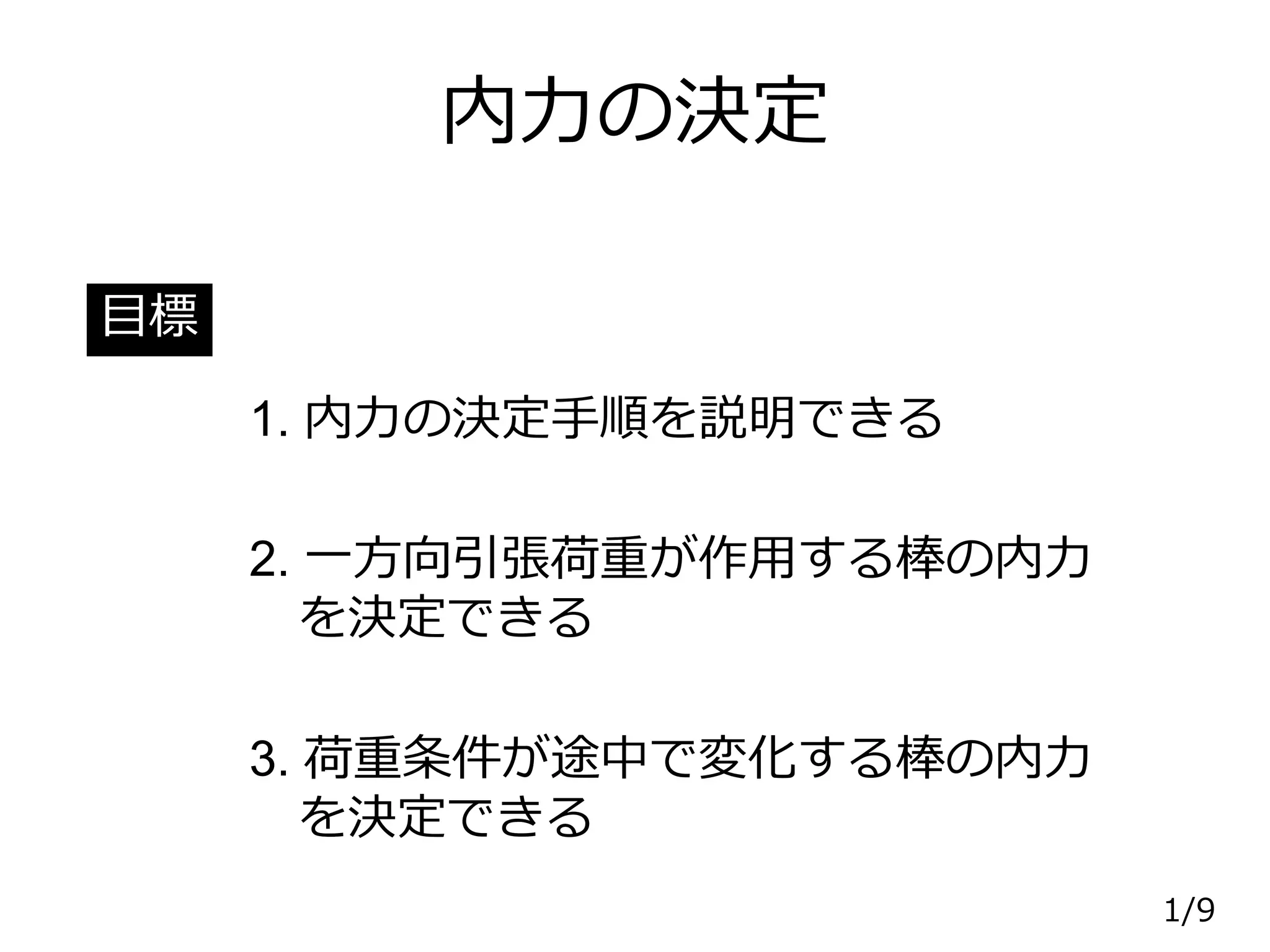 【材料力学】内力の決定 (I-02-2 2020) | PPTX