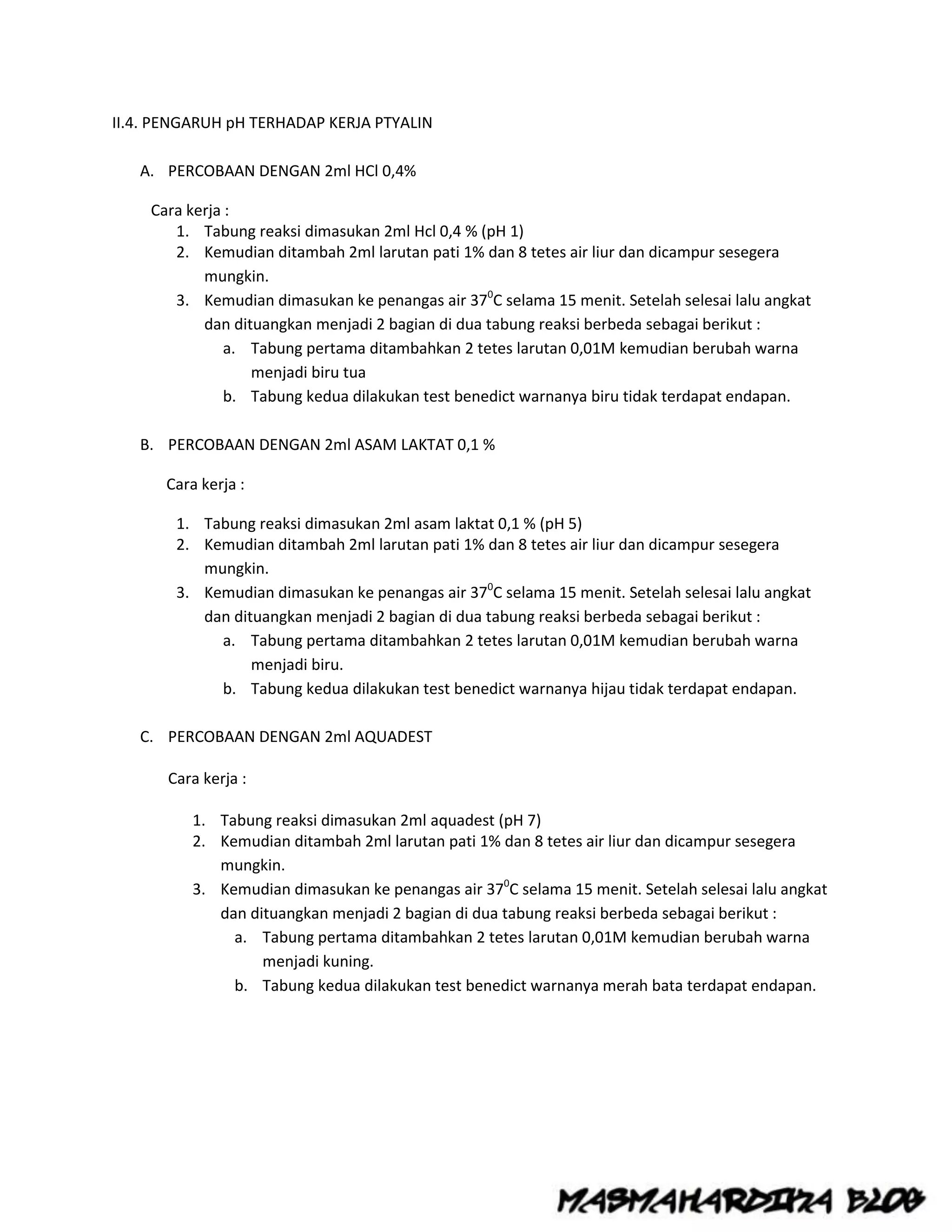 PRAKTIKUM BIOKIMIA ENZIM DAN GLUKOSA DARAH | DOCX