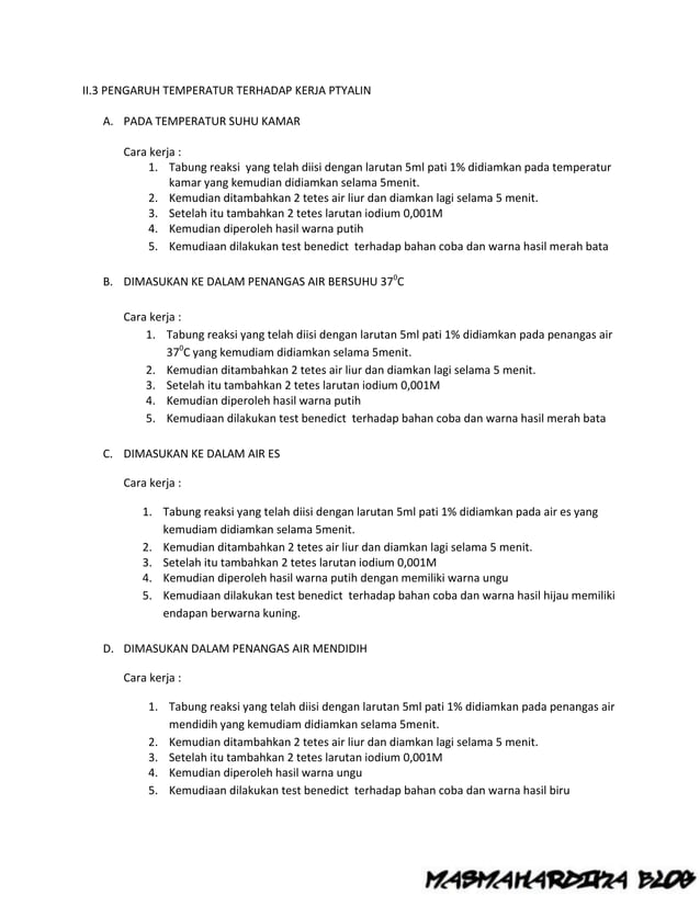 PRAKTIKUM BIOKIMIA ENZIM DAN GLUKOSA DARAH | DOCX