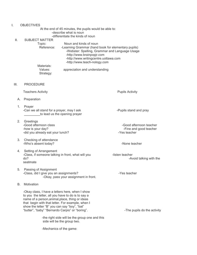 detailed lesson plan | DOCX