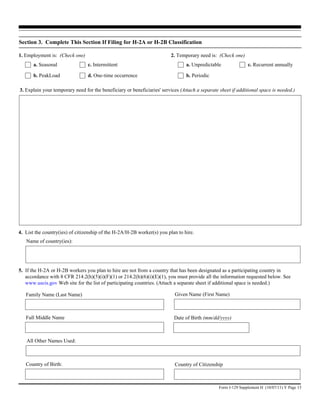 H-1B Visa Form I-129 | PDF