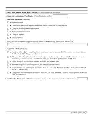 H-1B Visa Form I-129 | PDF