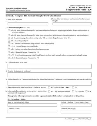 H-1B Visa Form I-129 | PDF