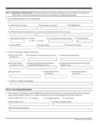 H-1B Visa Form I-129 | PDF | Business | Business and Finance