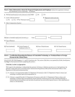H-1B Visa Form I-129 | PDF | Business | Business and Finance