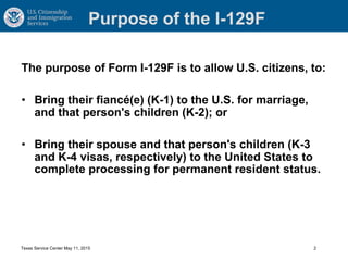 Form I-129F Petition for Alien Fiancé(e) | PPT