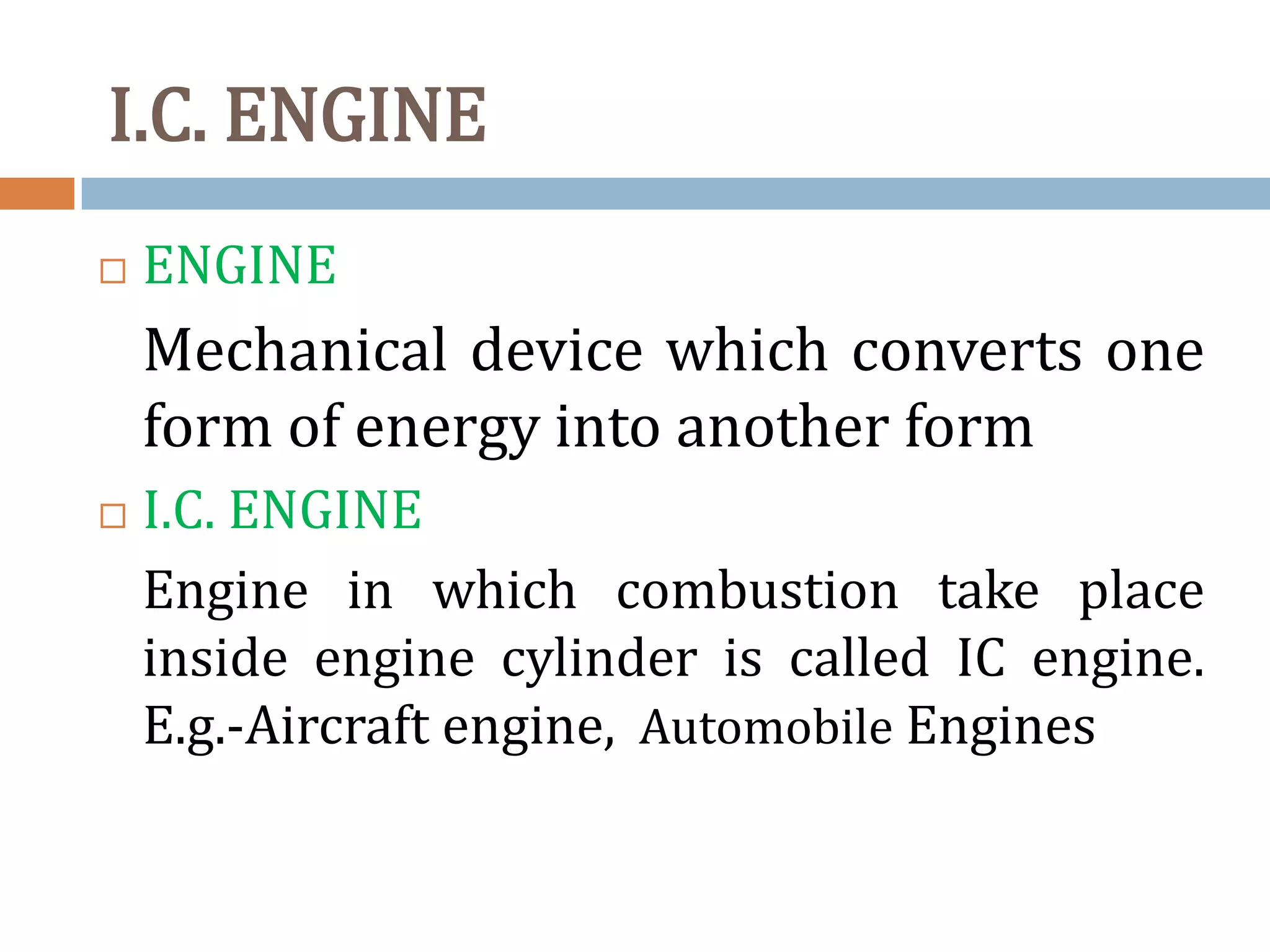 I.c. engine | PPSX