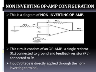 OP-AMP Configurations: Inverting and Non-Inverting | PPTX
