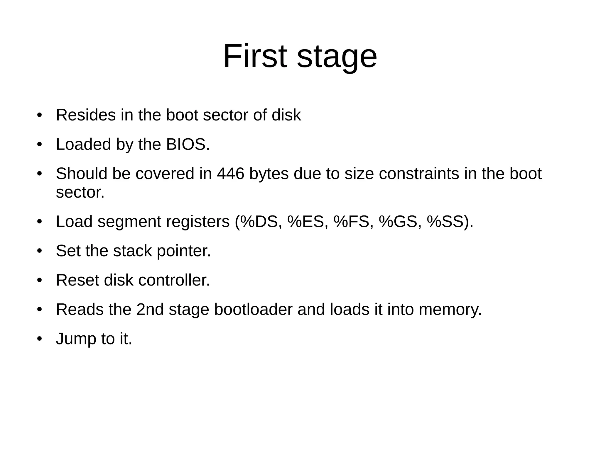 Basics of boot-loader | ODP | Operating Systems | Computer Software and Applications