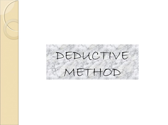 INDUCTIVE-DEDUCTIVE METHOD OF TEACHING MATHEMATICS