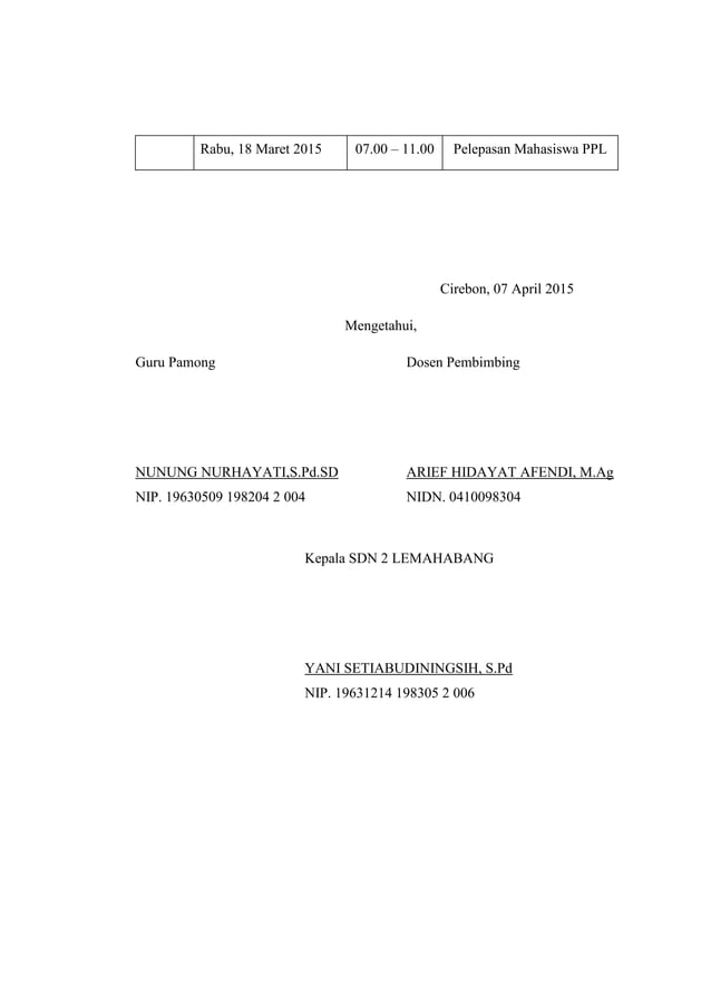 I. lampiran ii nina | DOCX