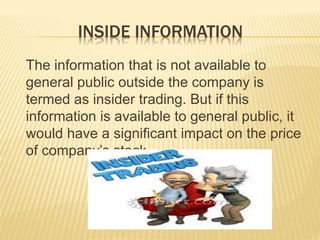 Insider trading | PPTX