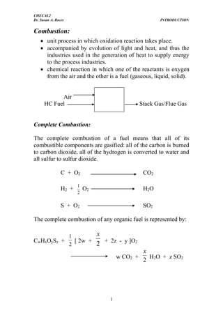 Introduction combustion | PDF