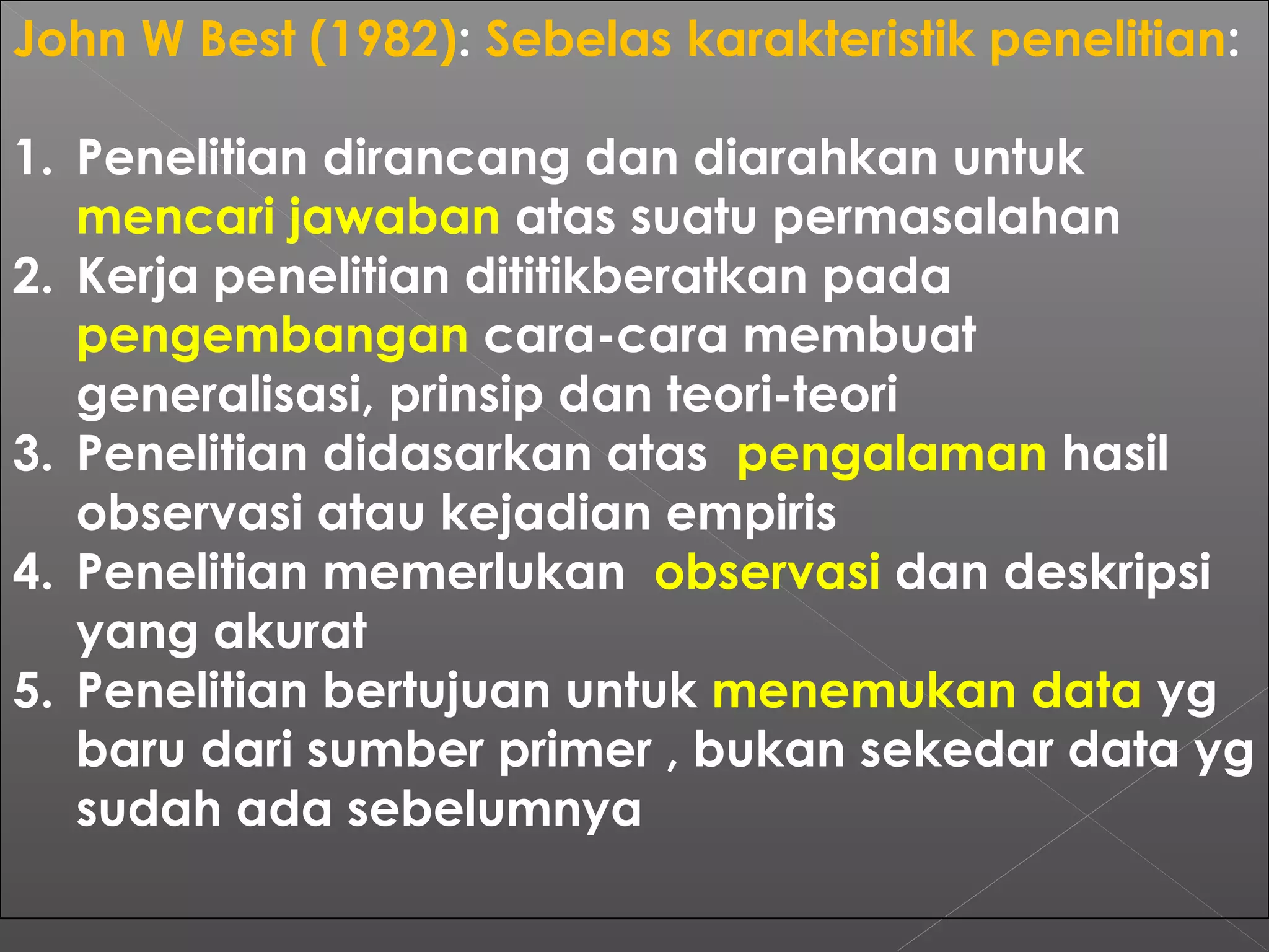 Pengertian Penelitian | PPT